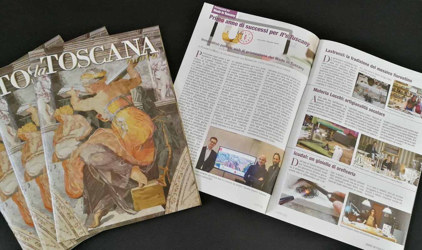 It's Tuscany on the cover of Toscana Nuova